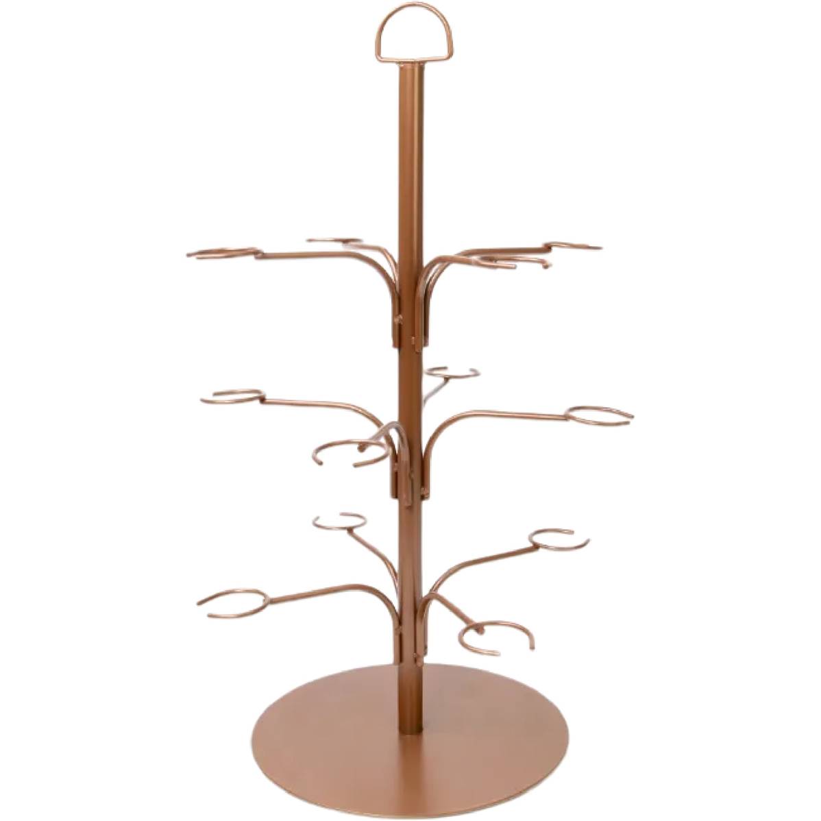 COCKTAIL TREE COPPER FINISH 60cm tall 12 glass