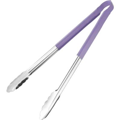 HYGIPLAS COLOUR CODED SERVING TONGS 11 INCH