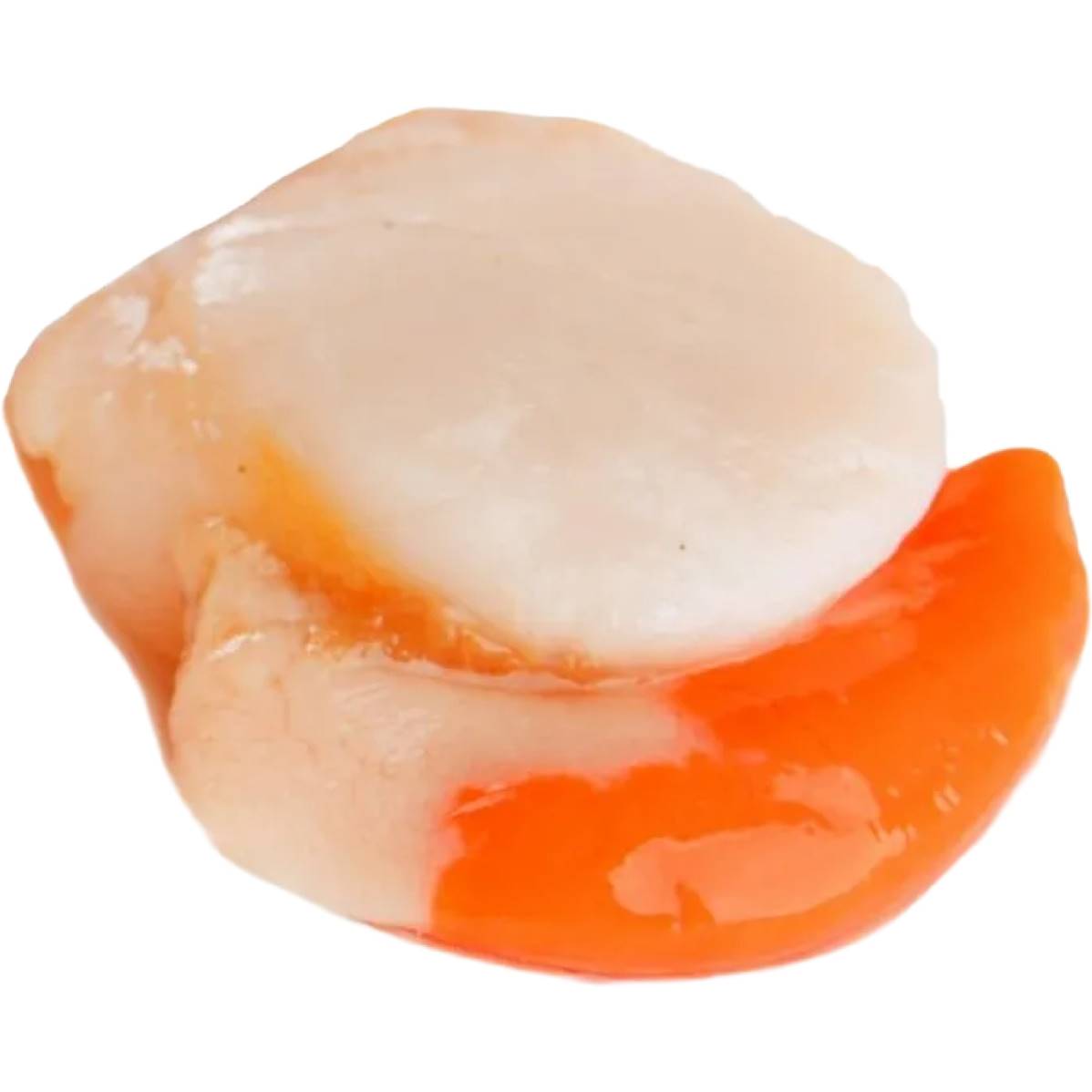 IQF QUEEN SCALLOPS IN HALF SHELL 20/30 ROE ON 1KG